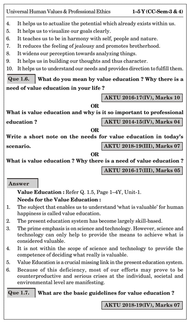 UHV QUANTUM AKTU 3RD & 4TH Semester DOWNLOAD | PDF | Education