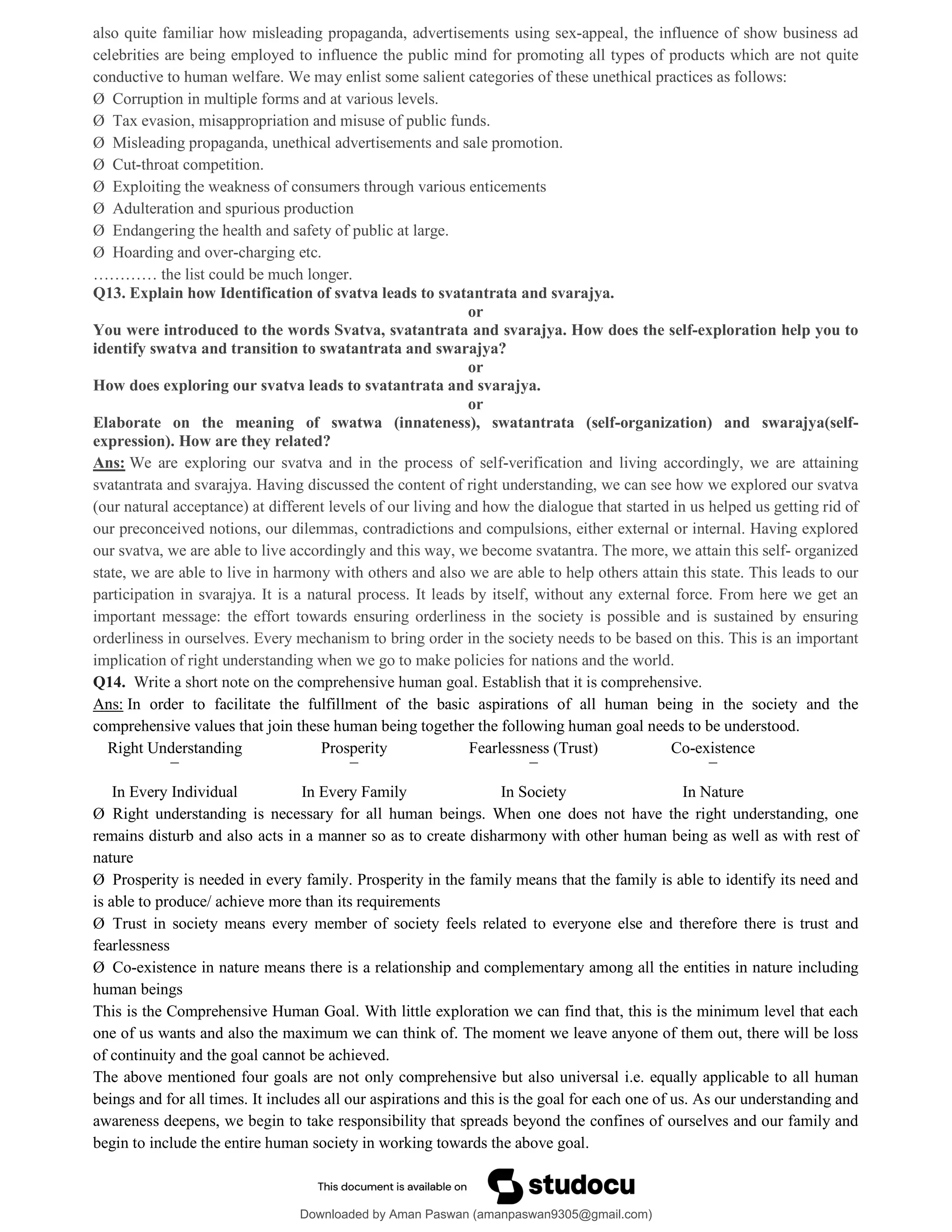 universal human value -unit-5-notes Done.pdf