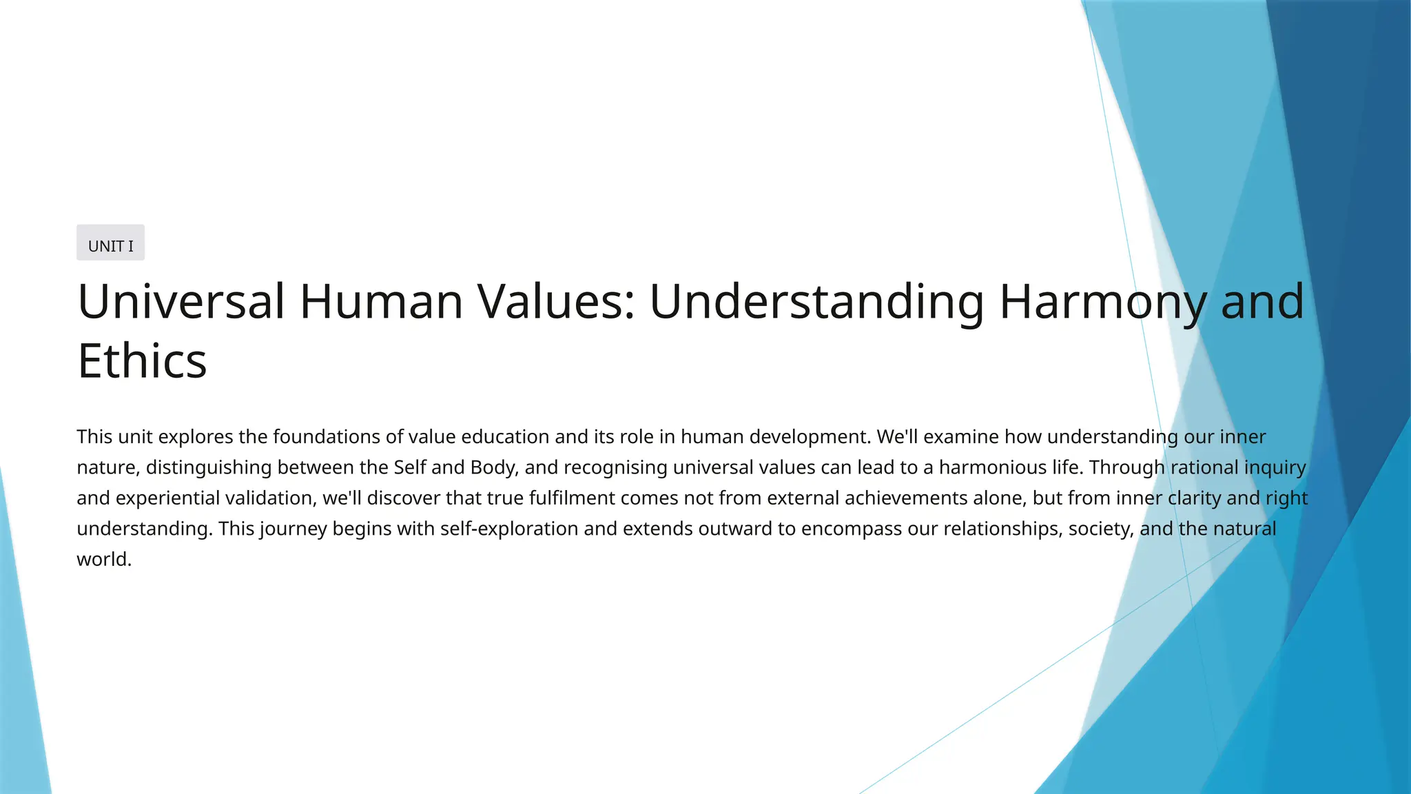 Universal human value understandings harmony and ethics | PPTX