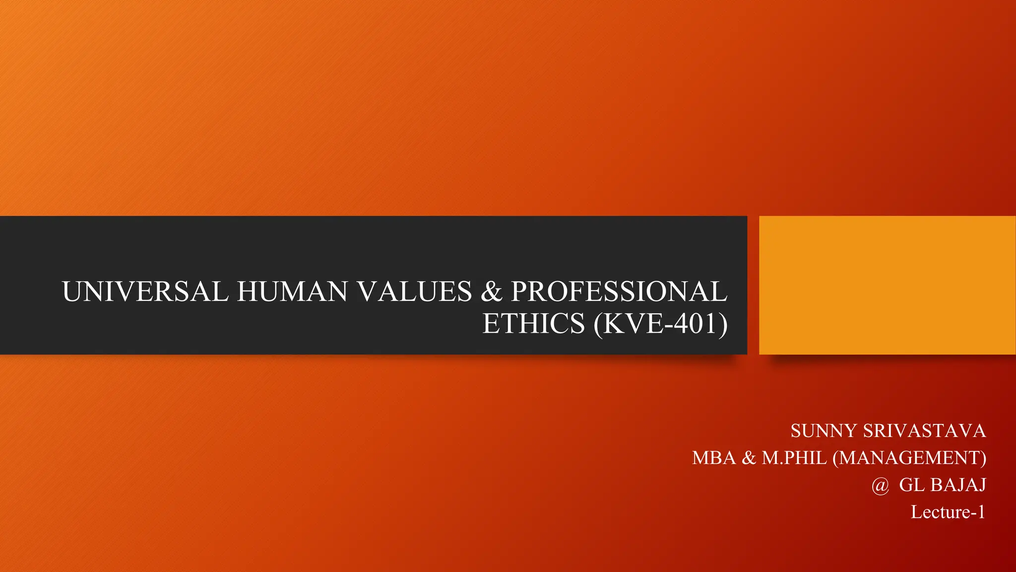 universal human value , subject of engineering | PPT