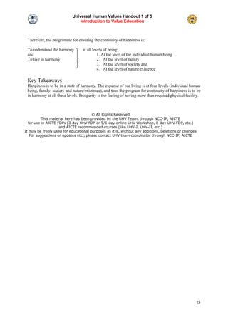 UHV Handout 1-Introduction to Value Education.pdf
