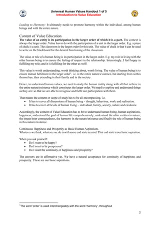 UHV Handout 1-Introduction to Value Education.pdf