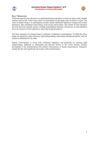 UHV Handout 1-Introduction to Value Education.pdf