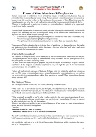 UHV Handout 1-Introduction to Value Education.pptx