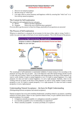 UHV Handout 1-Introduction to Value Education.pptx