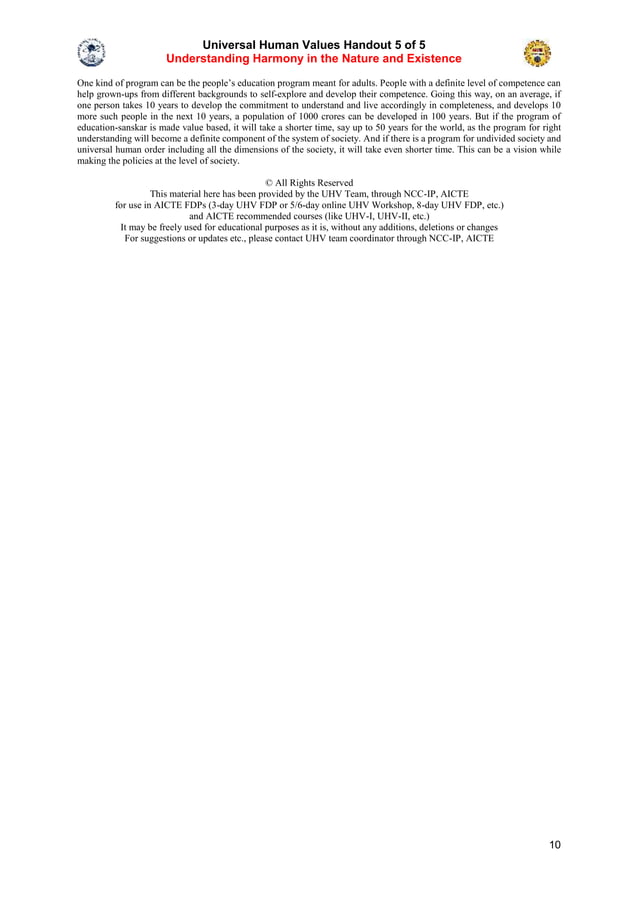 UHV Handout 5-Harmony in the Nature and Existence.pdf