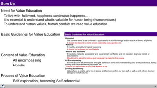 Understanding Value Education uhv human resources | PPT