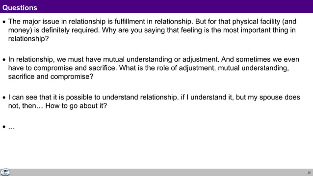 UHV II Lecture 13 - Harmony in the Family v4.ppt | Family and Relationships