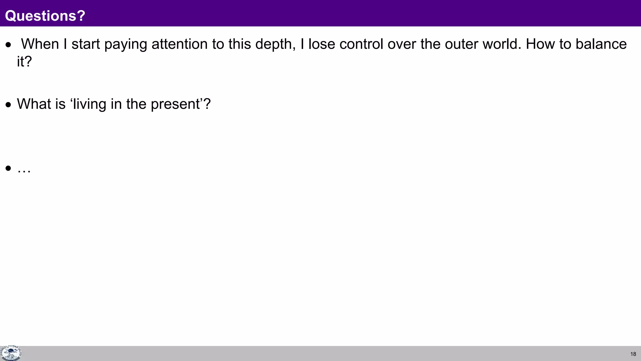 UHV II Lecture 22 - The Holistic Perception of Harmony in Existence v2.ppt