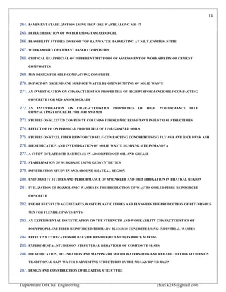 Mini projects for_civil_engineering_(3)_(1) (1) (1) | PDF