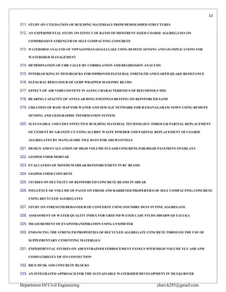 Mini projects for_civil_engineering_(3)_(1) (1) (1) | PDF