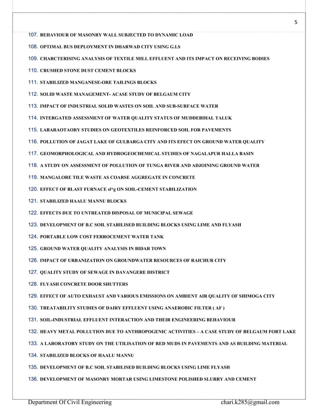 Mini projects for_civil_engineering_(3)_(1) (1) (1) | PDF | Civil ...