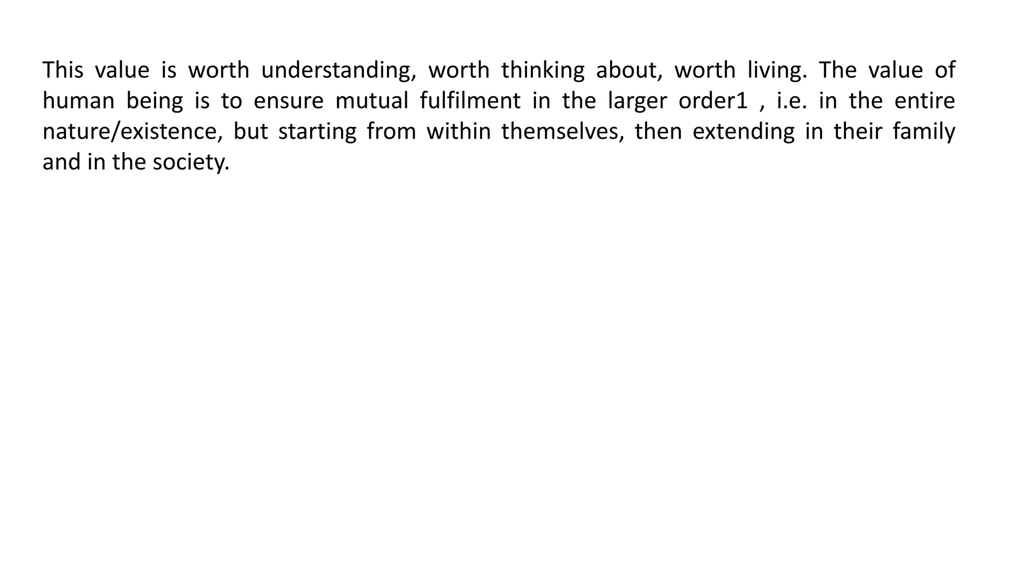 Universal Human Value | PPTX