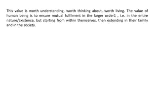 Universal Human Value | PPTX