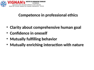 universal ethics and human values for enginnering | PPT