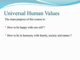 UHV_PPT universal Human Values - In Education | PPTX