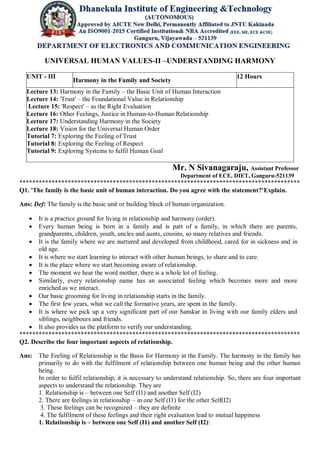 UHV UNIT-3 is the Harmony in the family and society.pdf