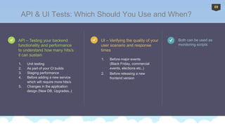 How to Cover All Your Backend Testing Needs with API and UI Tests | PPT