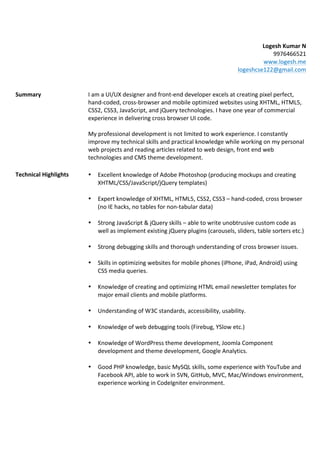 Ui developer in india | PDF