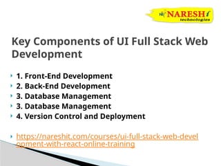 Top 10 ui-full-stack-web-development-with-react-online-training 2025. | PPTX