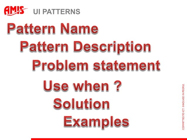 How te bring common UI patterns to ADF | PPT