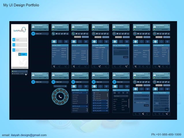 User interface design portfolio | PPT