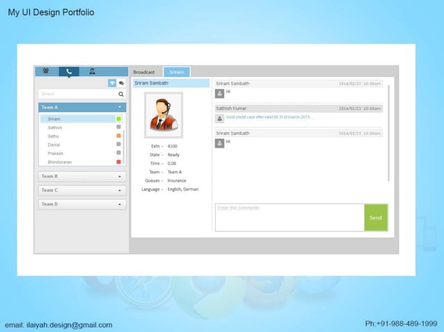 User interface design portfolio | PPT