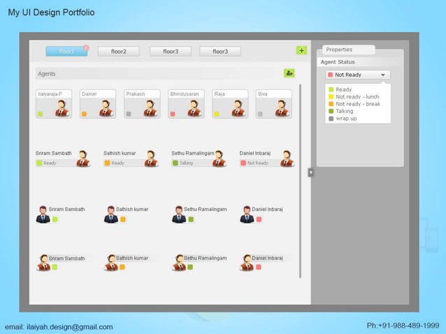 User interface design portfolio | PPT