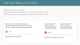 UI UX Tips and Guidelines | PPTX