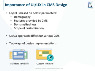 Webinar: UI/UX best practices in cms based web design | PPT