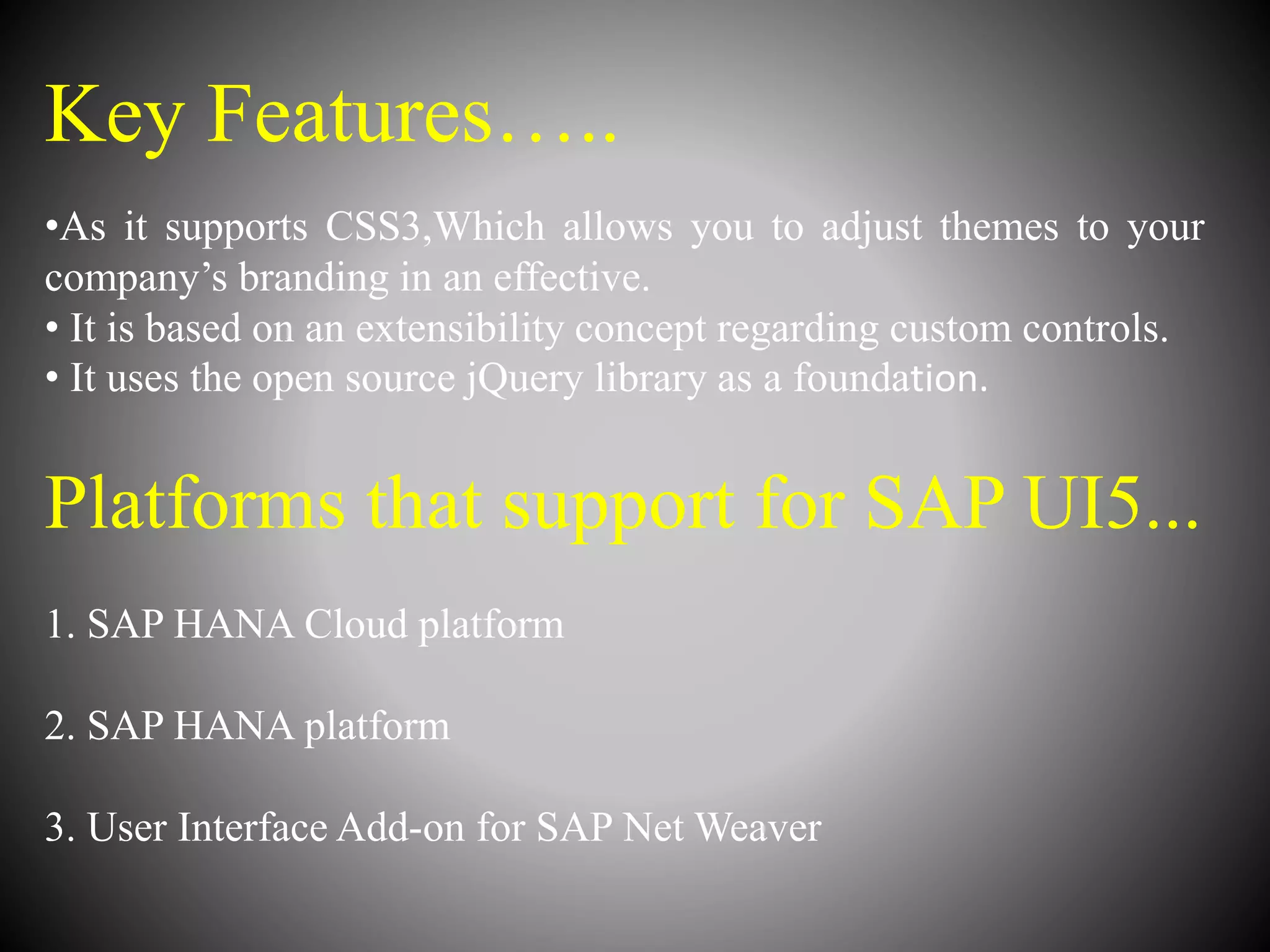 SAP UI5 Online Training | PPT