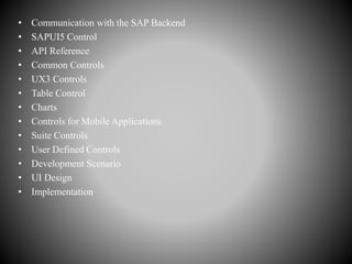 SAP UI5 Online Training | PPTX