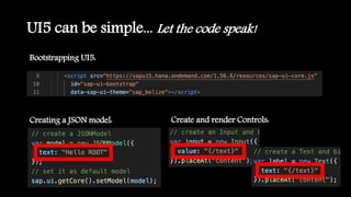 UI5 Overview for ROOT | PPTX
