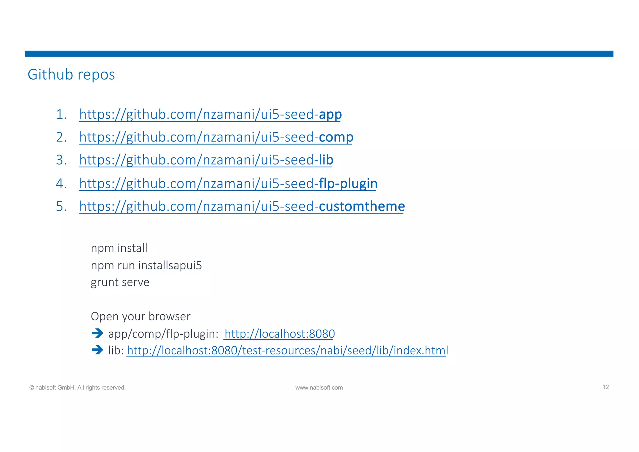 Scaling UI5 Projects via Standardized Project & Infrastructure Setup (Ui5Con 2019) | PDF