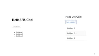Fiori 3 with UI5 and UI5 Web Components | PPT