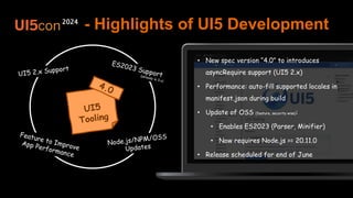 UI5con 2024 - Keynote: Latest News about UI5 and it’s Ecosystem | PPT