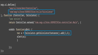 Object Oriented Programming with UI5 | PPTX | Programming Languages | Computing