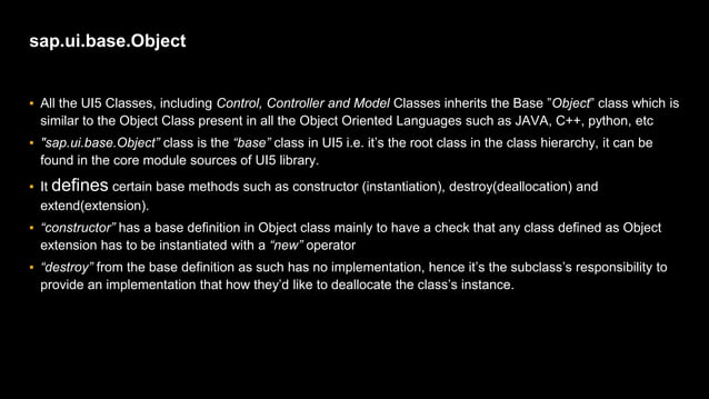 Object Oriented Programming with UI5 | PPTX | Programming Languages | Computing