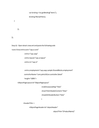 Ui5 con databinding | PDF