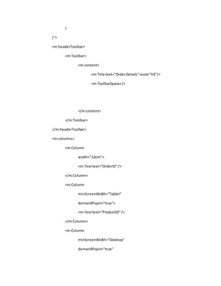 Ui5 con databinding | PDF