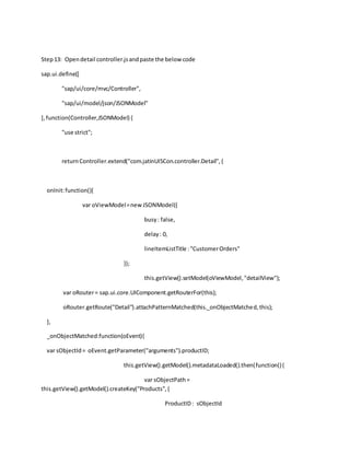 Ui5 con databinding | PDF