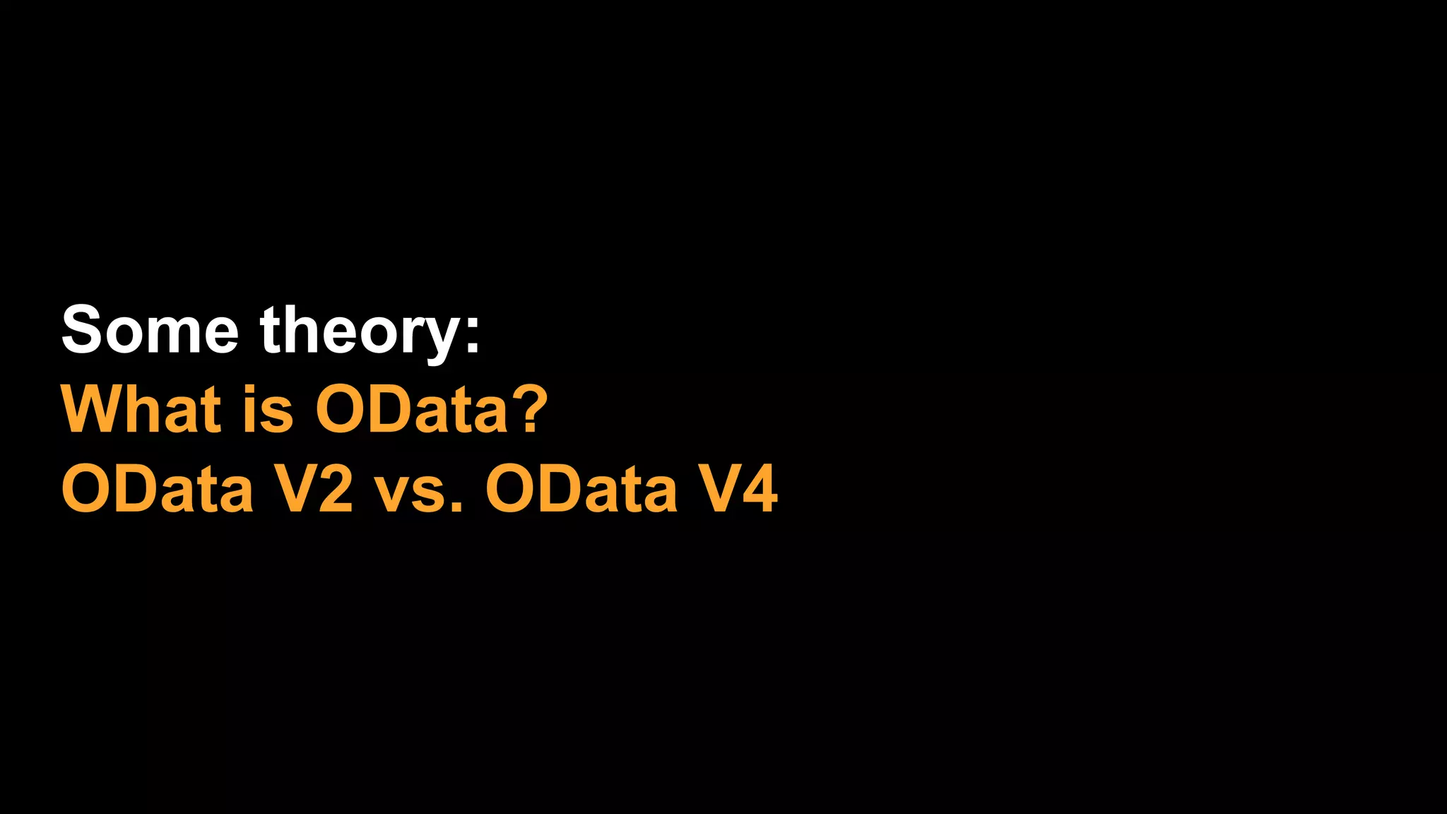 UI5Con presentation on UI5 OData V4 Model | PPTX