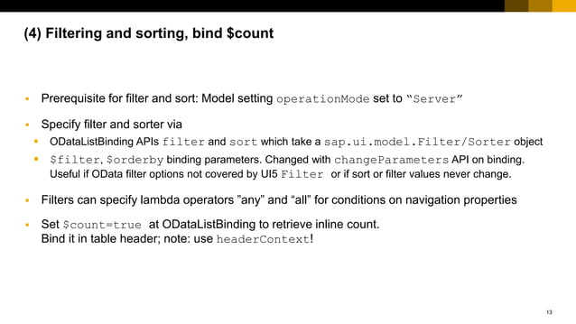 UI5Con presentation on UI5 OData V4 Model | PPTX