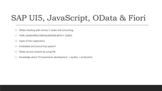 SAP Ui5 content | PPTX | Web Development | Internet