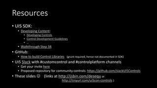 UI5 Controls (UI5con 2016) | PPT
