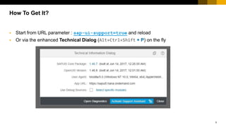 UI5 supportability tools explained | PPTX