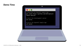 UI5 Tooling & Ecosystem | PPTX