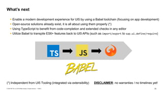 UI5 Tooling & Ecosystem | PPTX