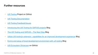 UI5 Tooling & Ecosystem | PPTX