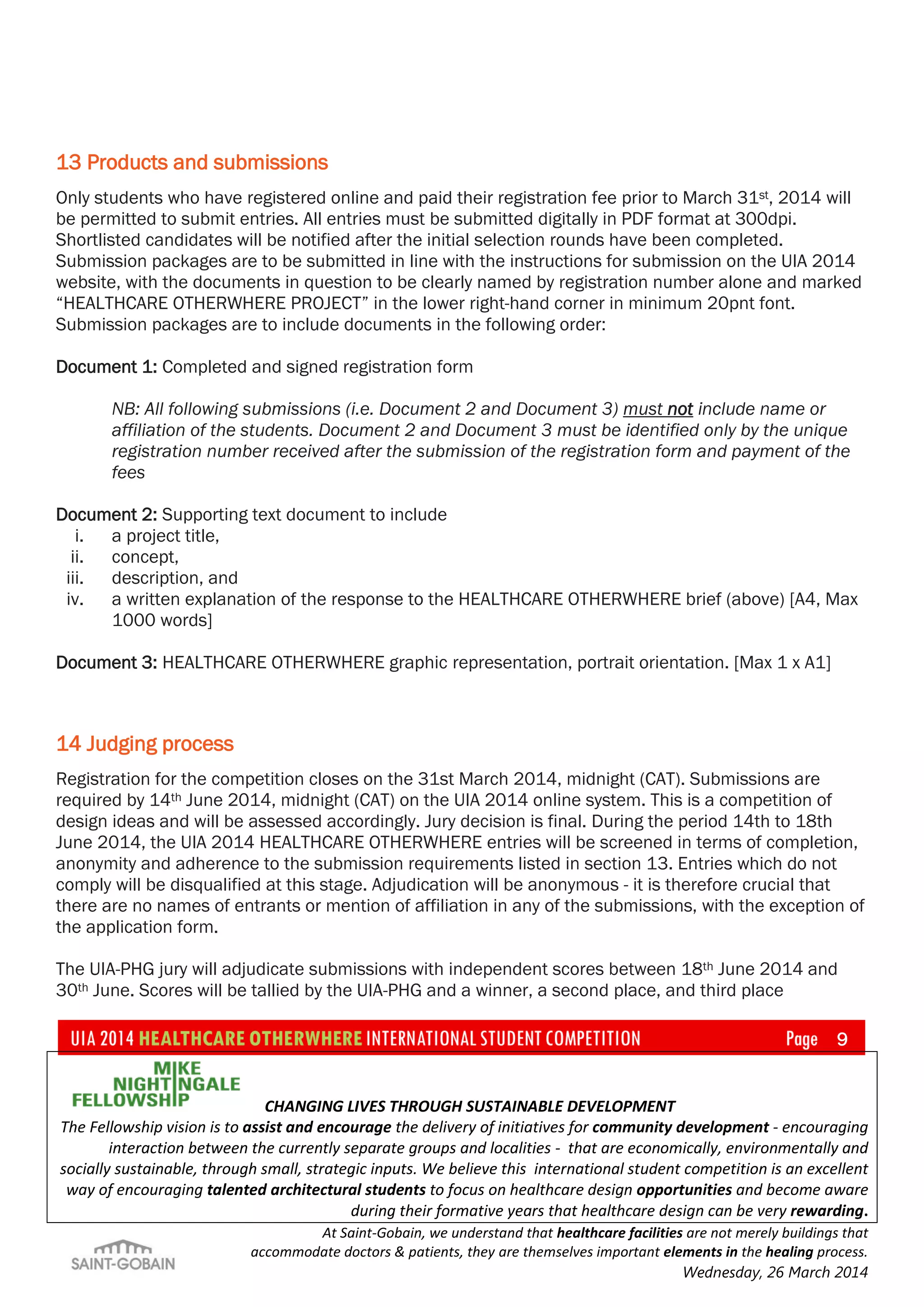 Uia 2014 durban uia phg competition brief c | PDF